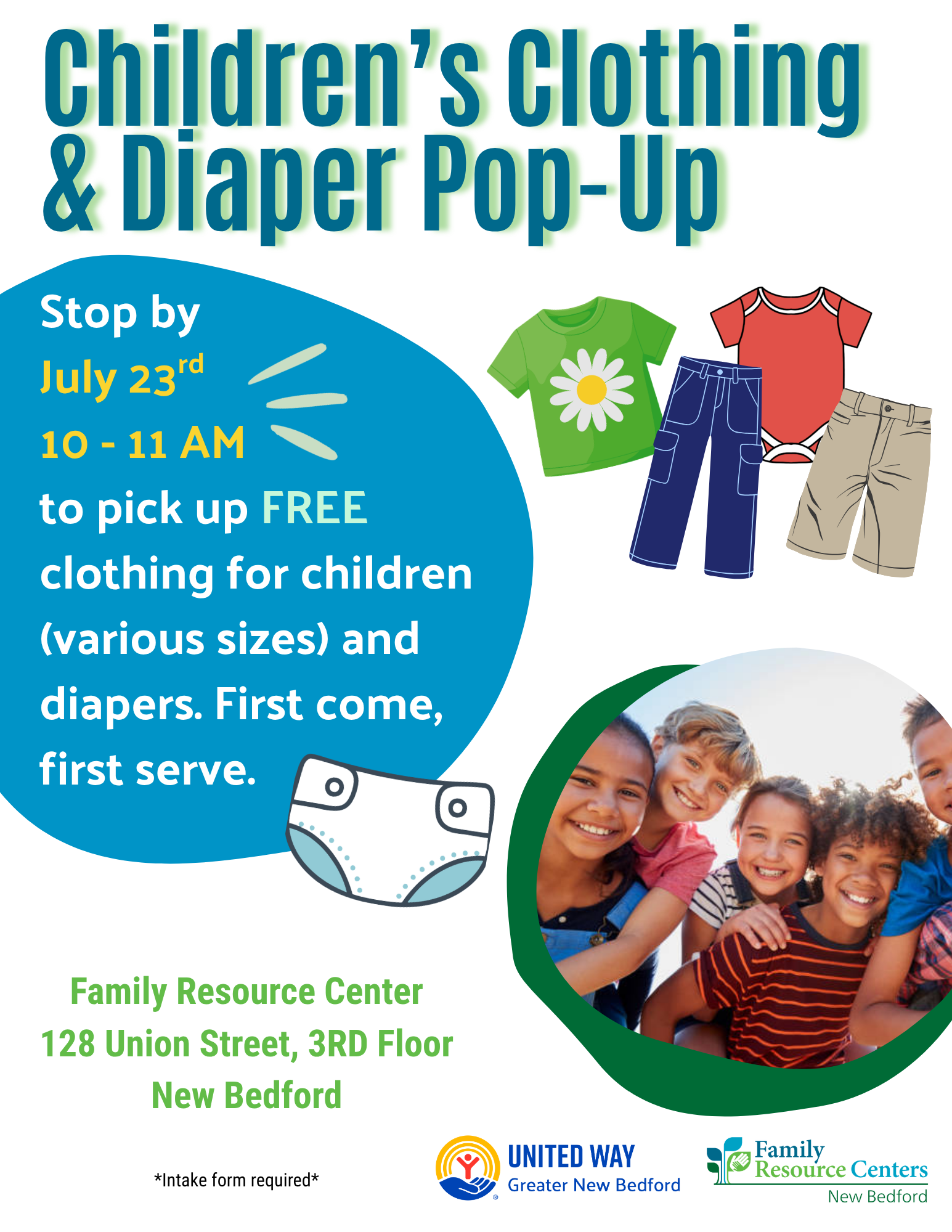 Children's Clothing & Diaper Pop-Up | United Way of Greater New Bedford