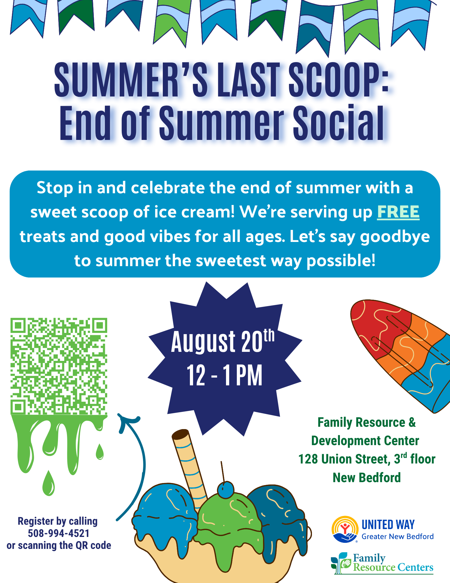 Summer's Last Scoop: End of Summer Social | United Way of Greater New ...
